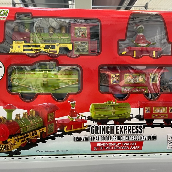 grinch | Holiday | Grinch Express Holiday Train Set 2piece Lights Sound ...